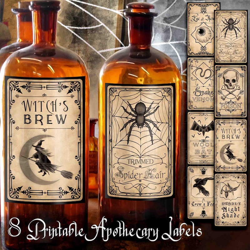 Potion Bottle Labels - Etsy
