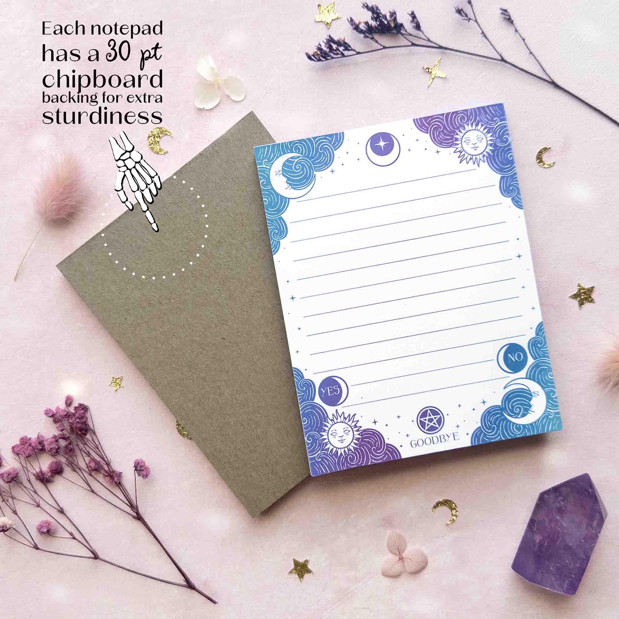 Ouija Notepad Handmade Witchy Memo Pad Spirit Board Pastel Goth ...