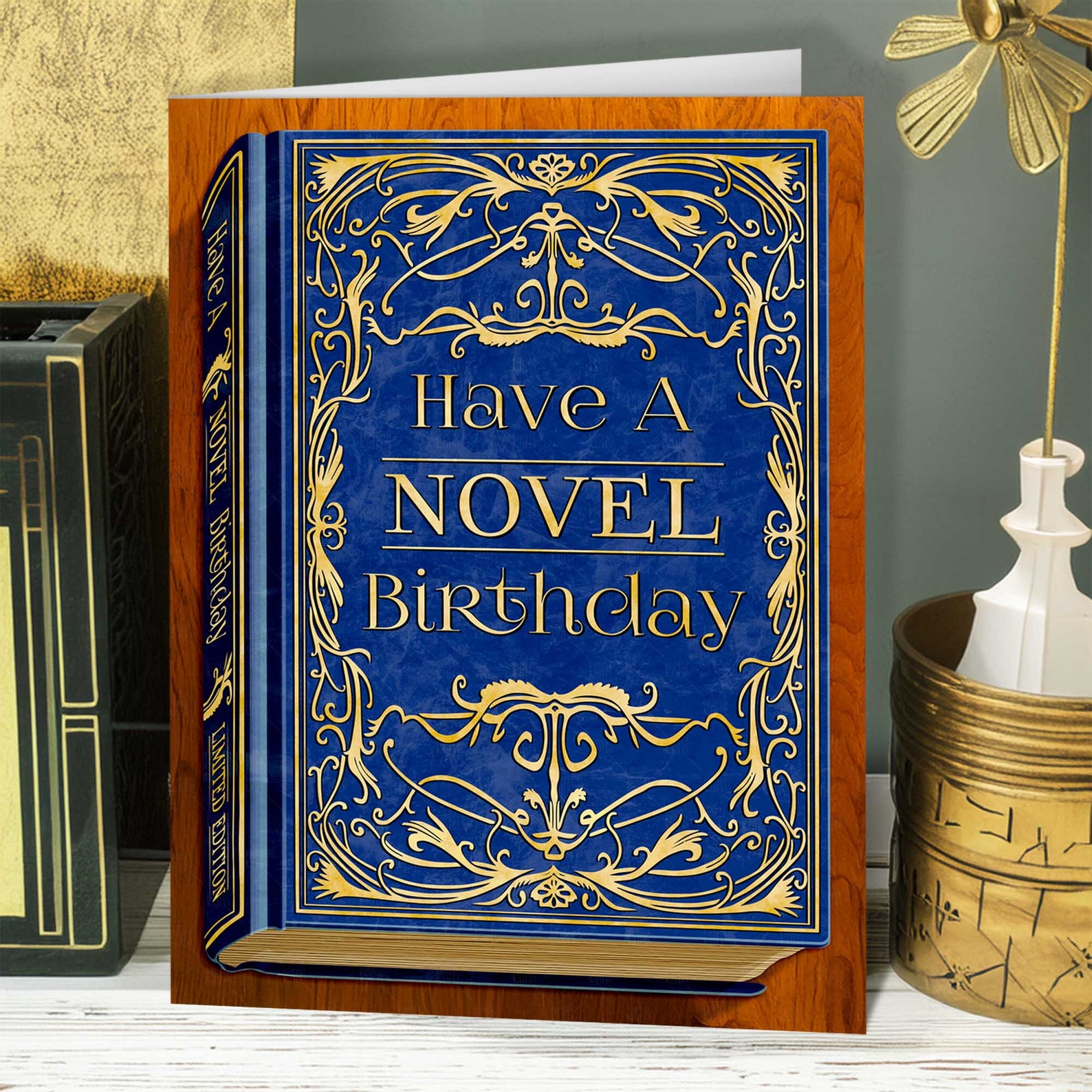 Book Card Novel Birthday Gift for Booklover Unique Birthday Card for ...
