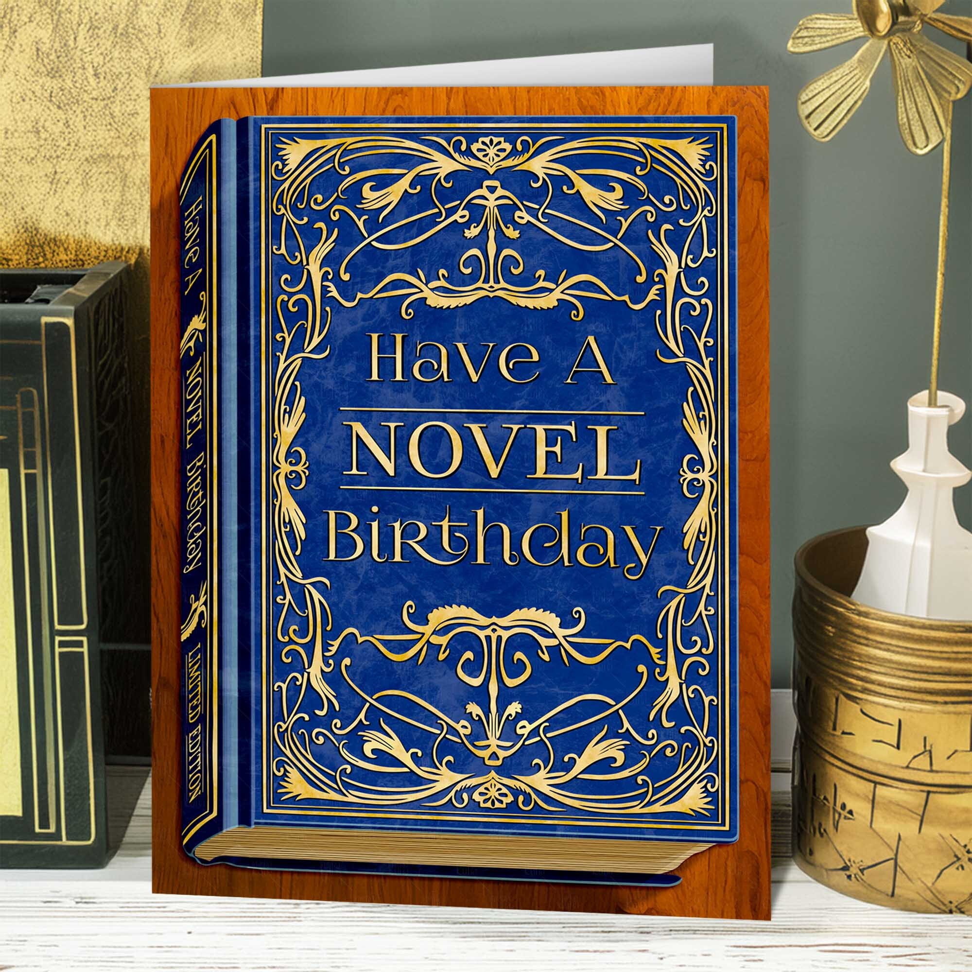 Book Card Novel Birthday Gift for Booklover Unique Birthday Card for ...