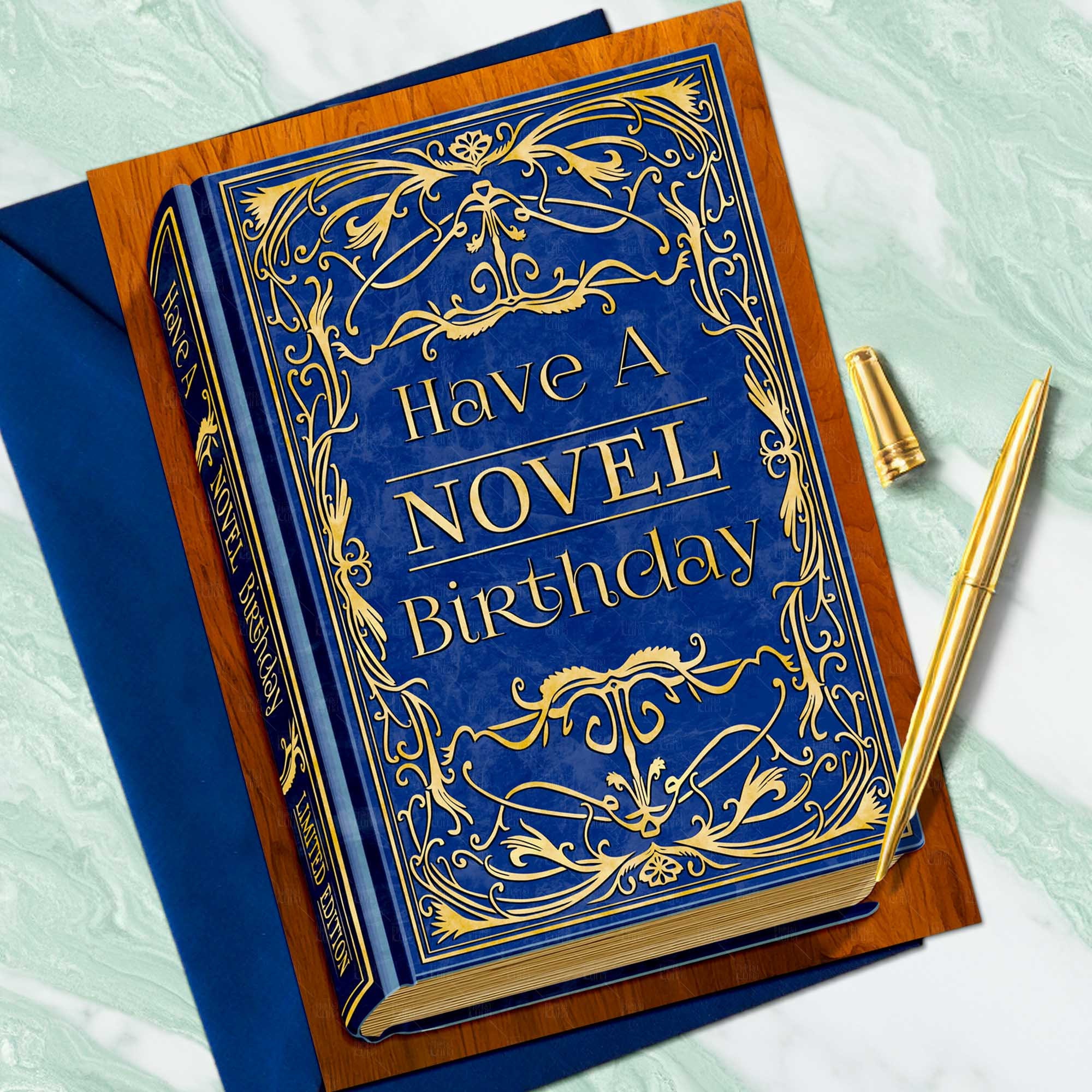 Book Card Novel Birthday Gift for Booklover Unique Birthday Card for ...