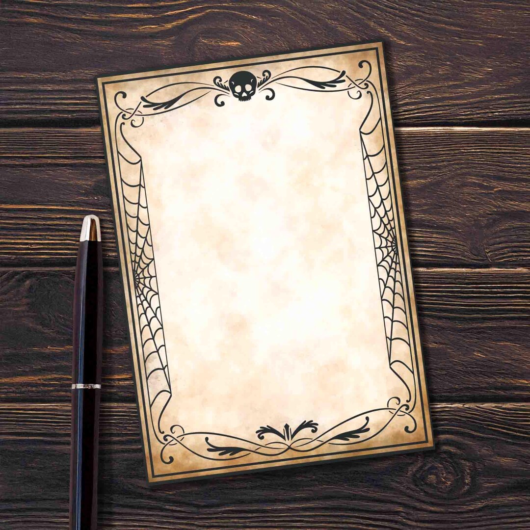 Gothic Post-it® Notepad Dark Academia Sticky Note With Antique Paper ...