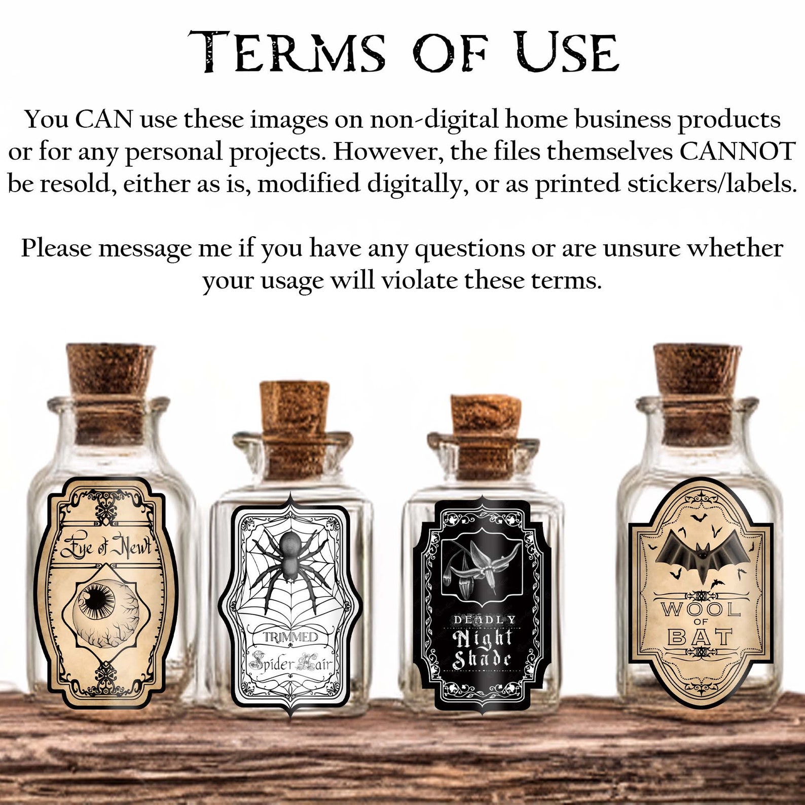 Potion Bottle Label Printable Apothecary Label Witch Potion Witch’s ...