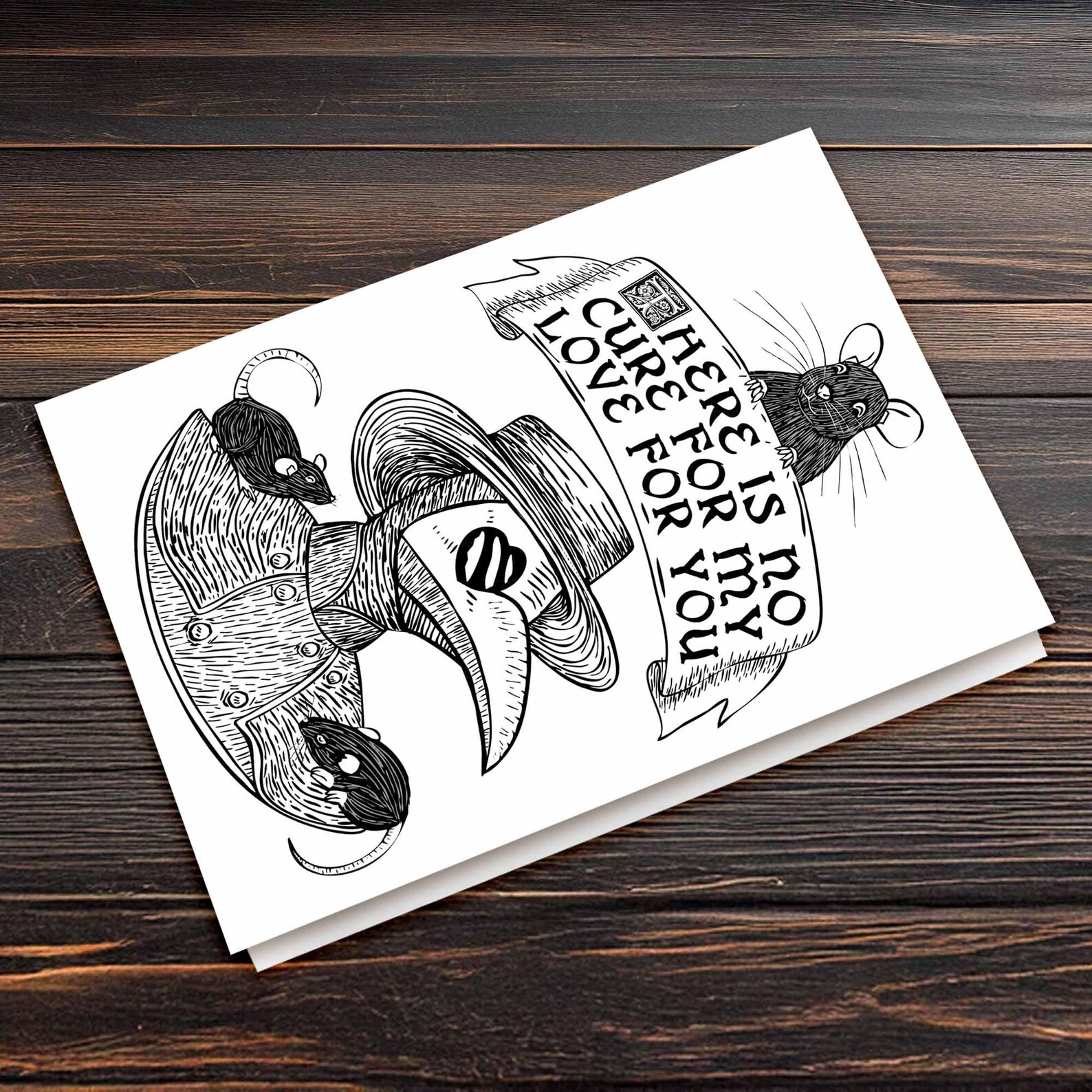 Plague Doctor Card Funny Anniversary Gothic Romance Spooky I Love You ...