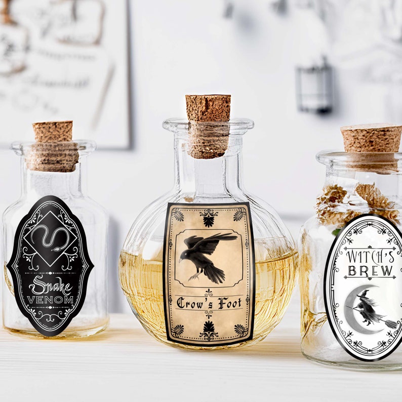 Printable Apothecary Labels Witch Potion Bottle Label Witch’s Brew ...