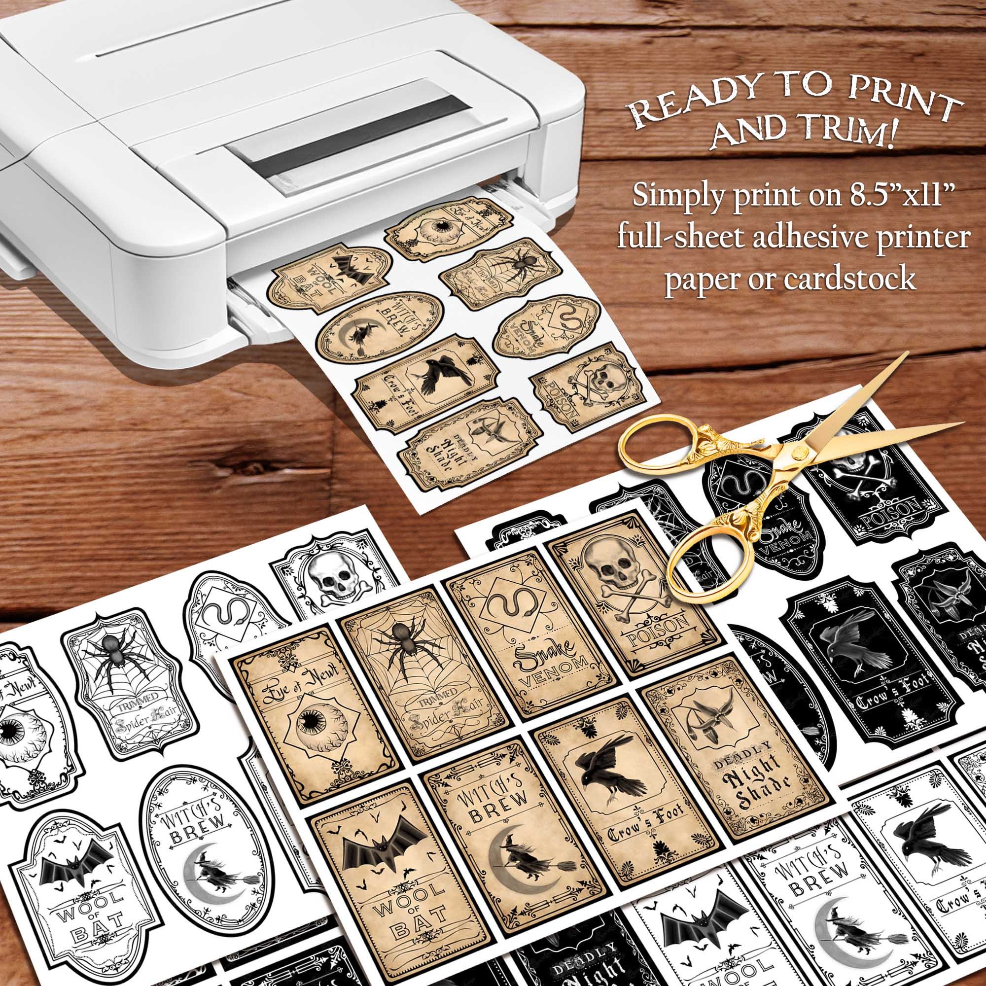 Printable Apothecary Labels Witch Potion Bottle Label Witch’s Brew ...