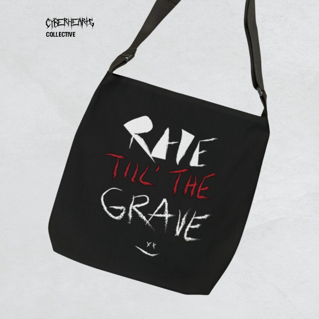 Rave Techno Tote Bag Graffiti Original Design - Etsy