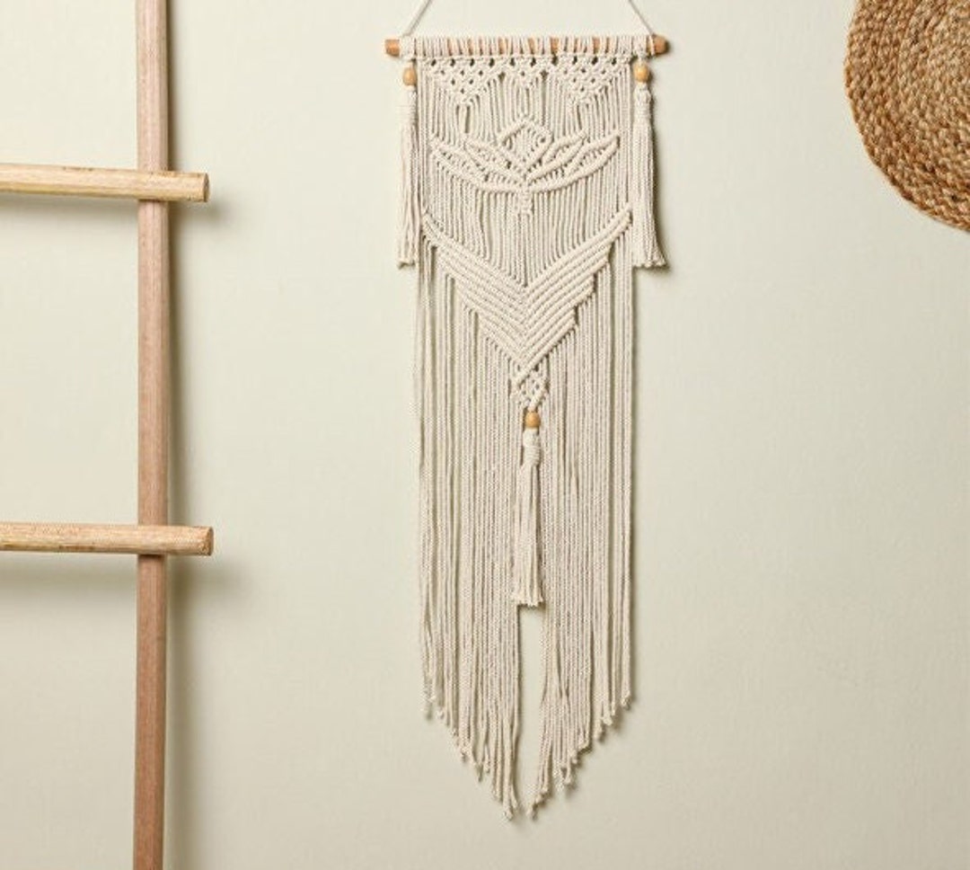 Macrame Wall Hanging - Bohemian Lotus Flower - Boho Wall Decor - Small ...