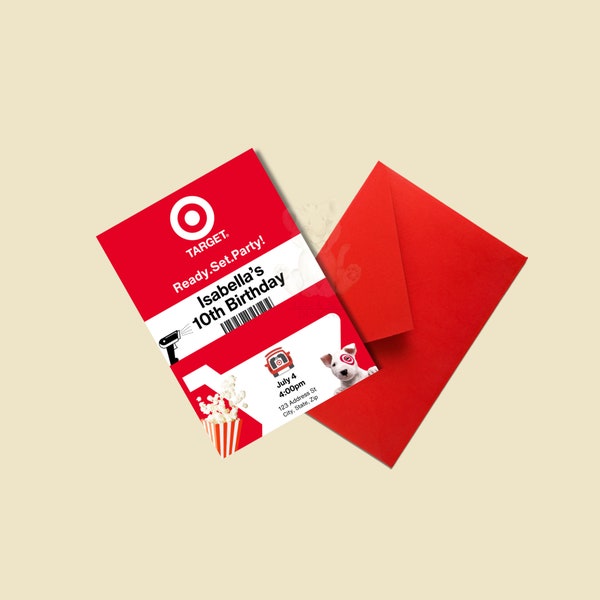 Target Invitation - Etsy