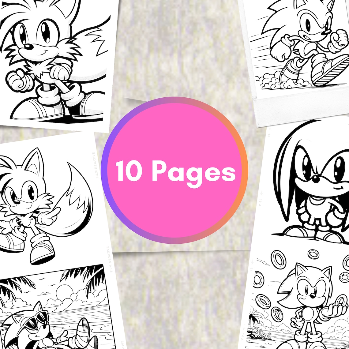 Sonic Printable Coloring Pages, Sonic Coloring Book, Easy and Pretty ...