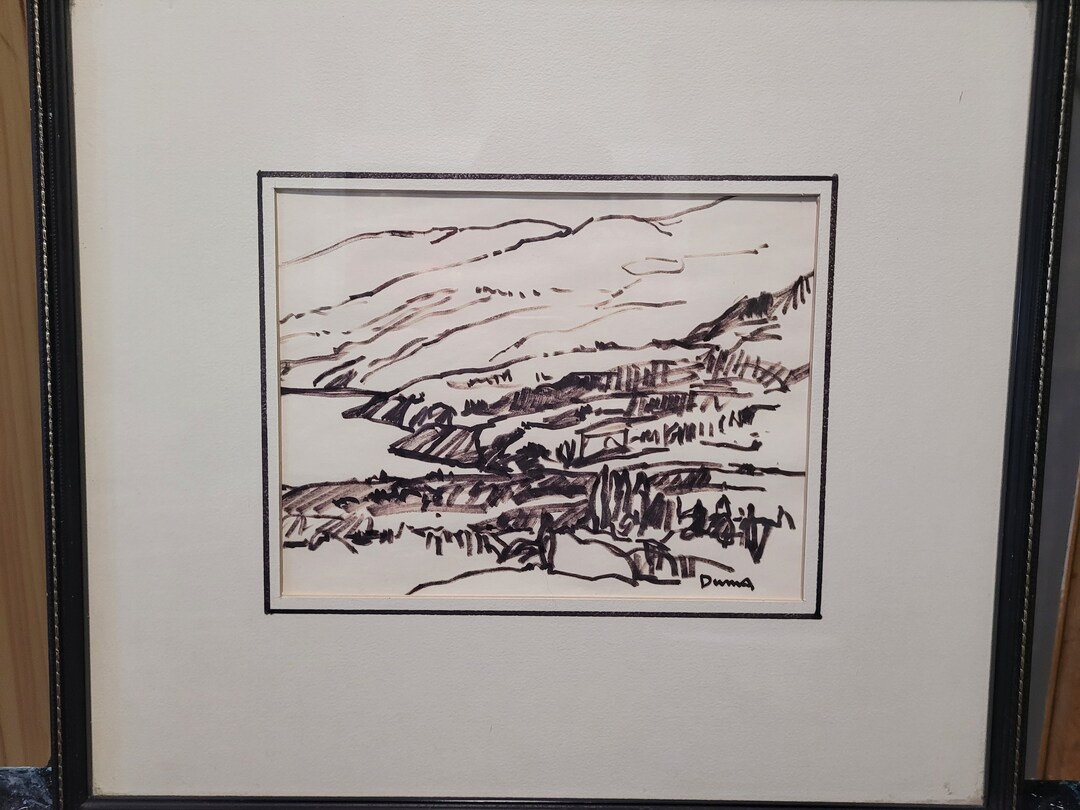 ORIGIONAL Sketch of Cariboo Bc Canada by Bill Duma - Etsy
