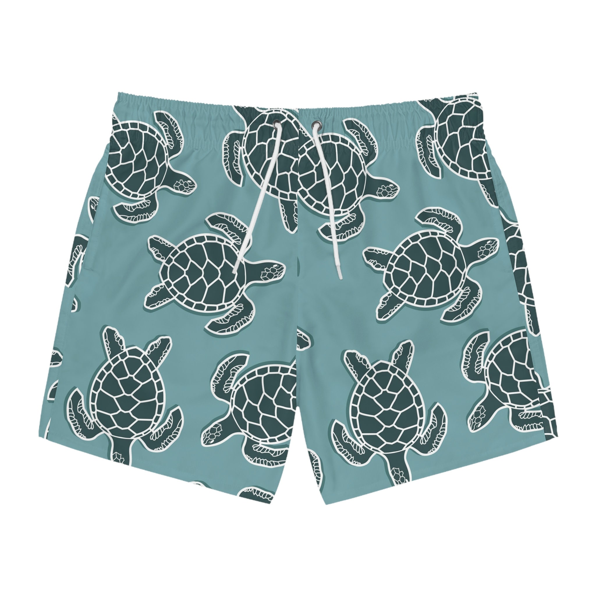 Turtle Swim Trunks, Mens Swim Trunks, Funny Swimwear - Etsy