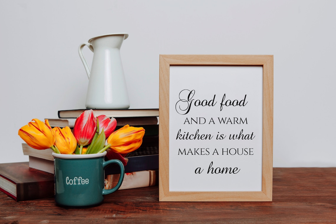 Kitchen Wall Arts Kitchen Quote Prints Dining Room Wall Art minimalist ...