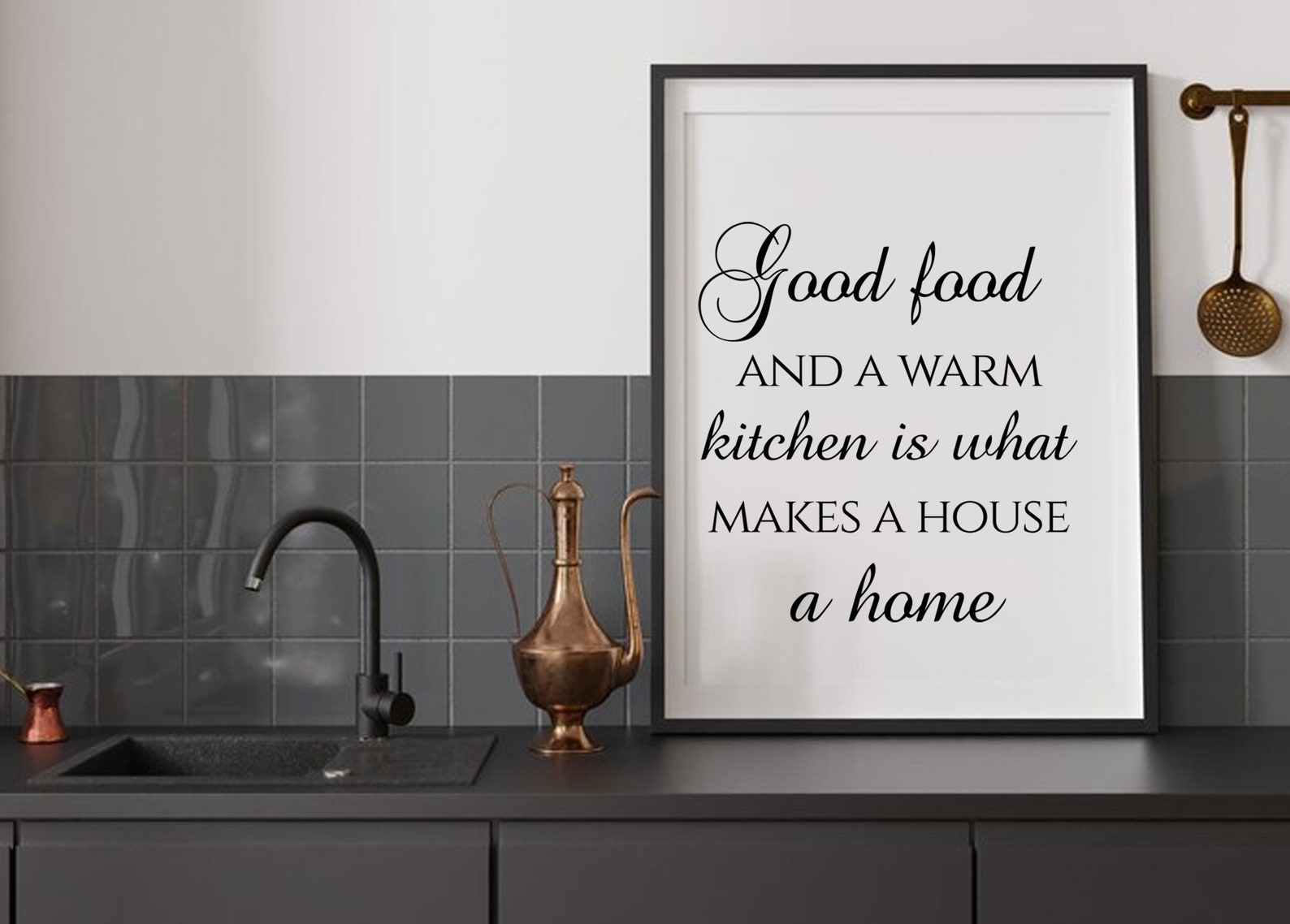Kitchen Wall Arts Kitchen Quote Prints Dining Room Wall Art minimalist ...