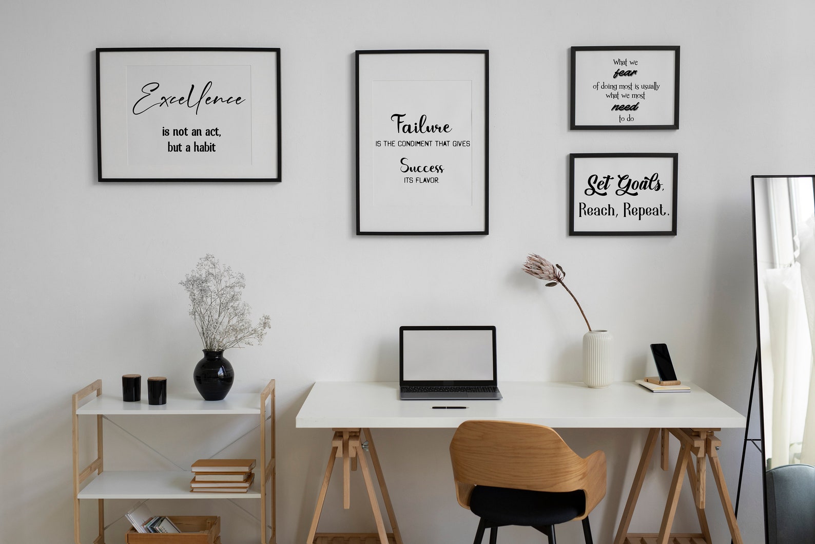 Office Wall Art | Work From Home Art | Printable Wall Art | 4 ...