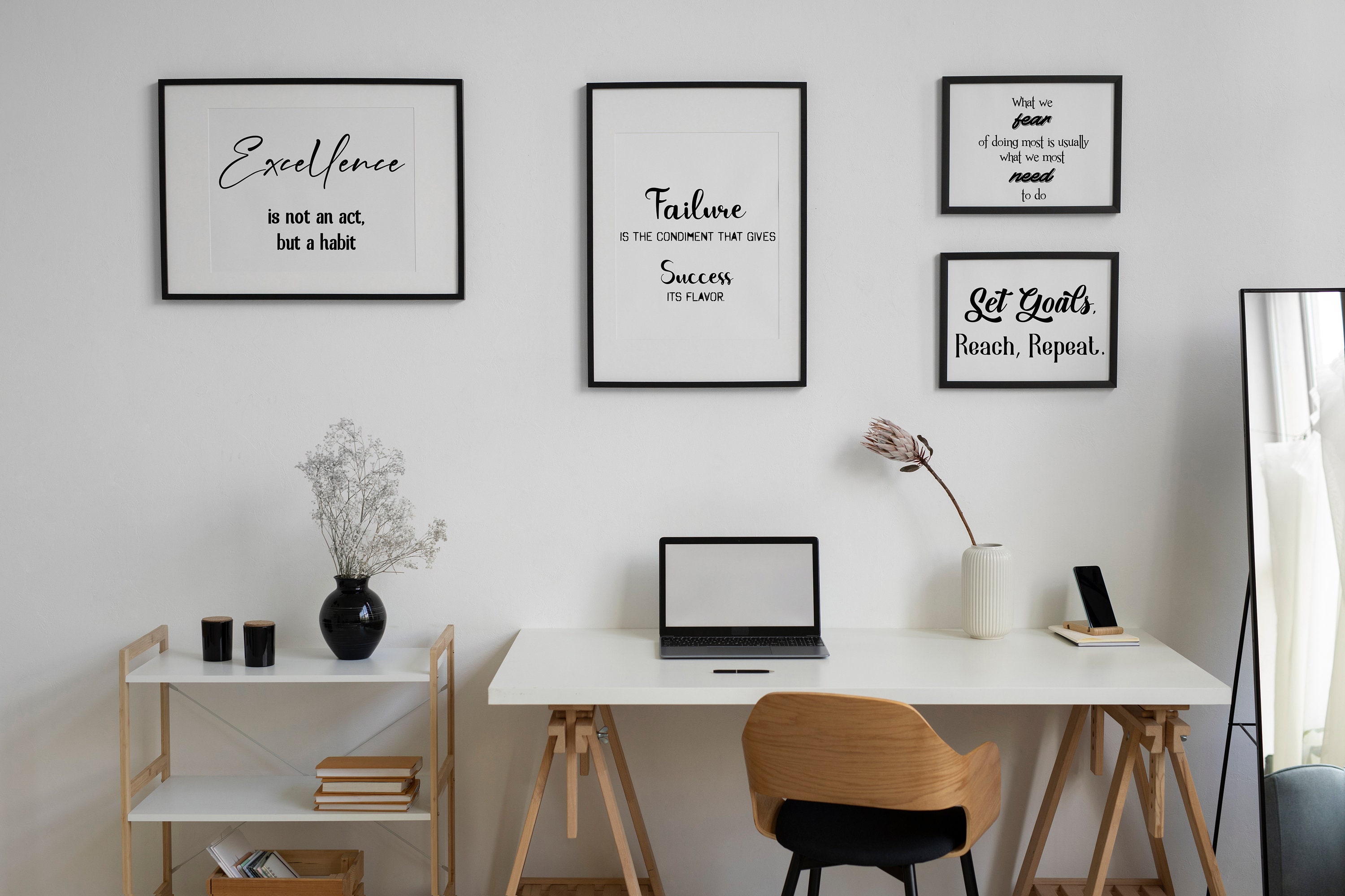 Office Wall Art | Work From Home Art | Printable Wall Art | 4 ...