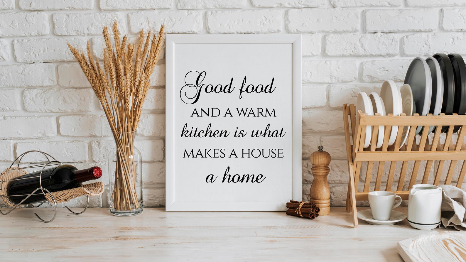 Kitchen Wall Arts Kitchen Quote Prints Dining Room Wall Art minimalist ...