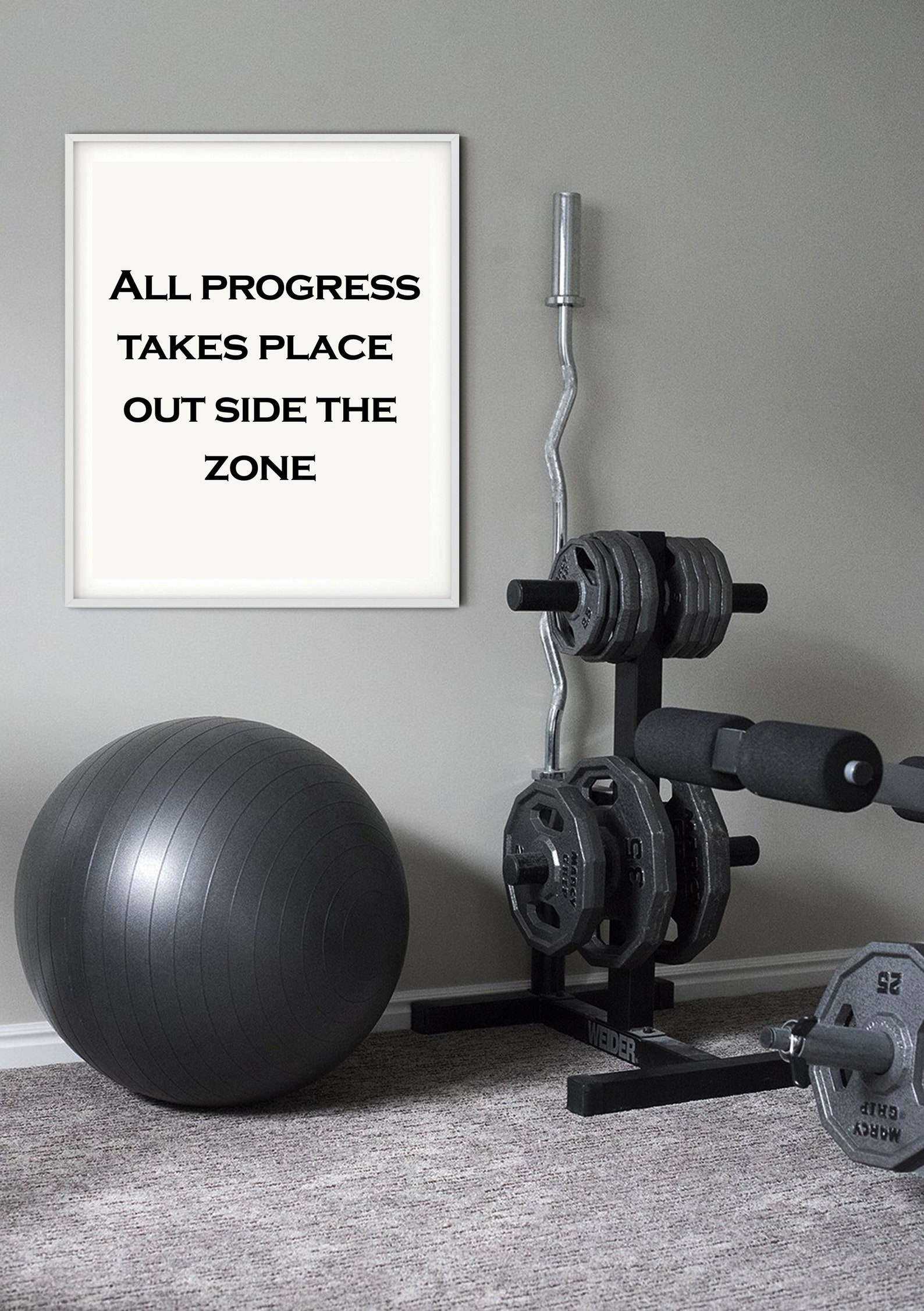 Home Gym Sign - Home Gym Decor - Gym Decor Prints - Printable Wall Art ...