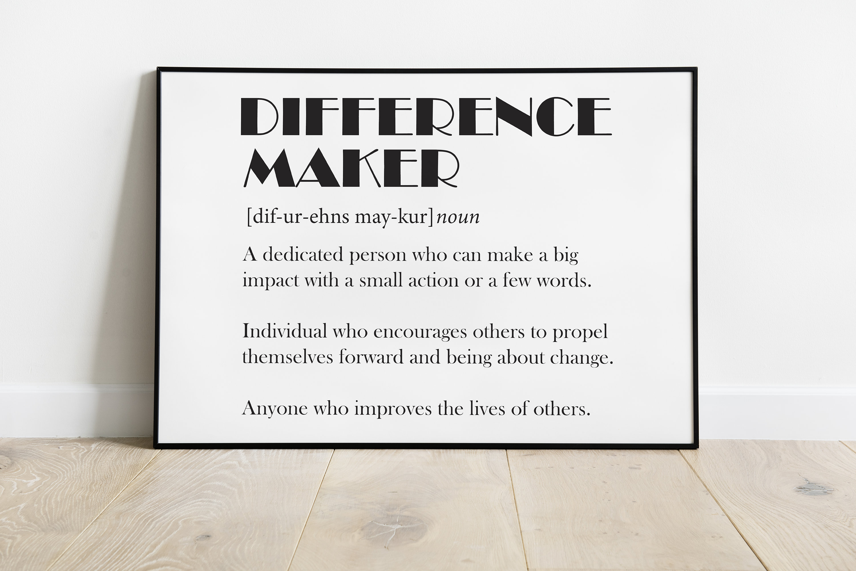 Difference Maker Definition Print Office Wall Decor Funny - Etsy Difference Maker Definition Print Office Wall Decor Funny - Etsy