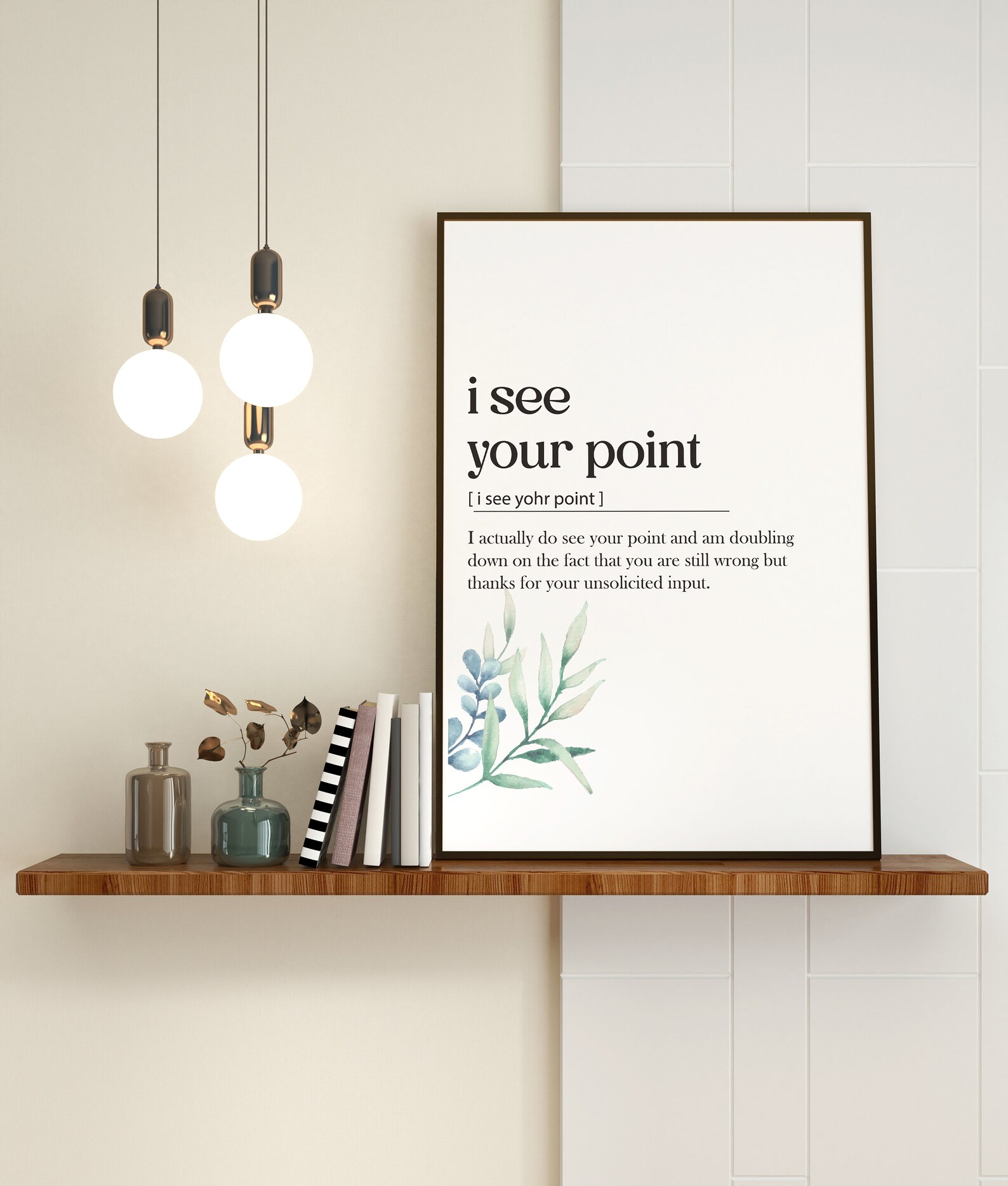 Office Wall Art Definition Print Office Wall Decor Funny Office Decor I ...