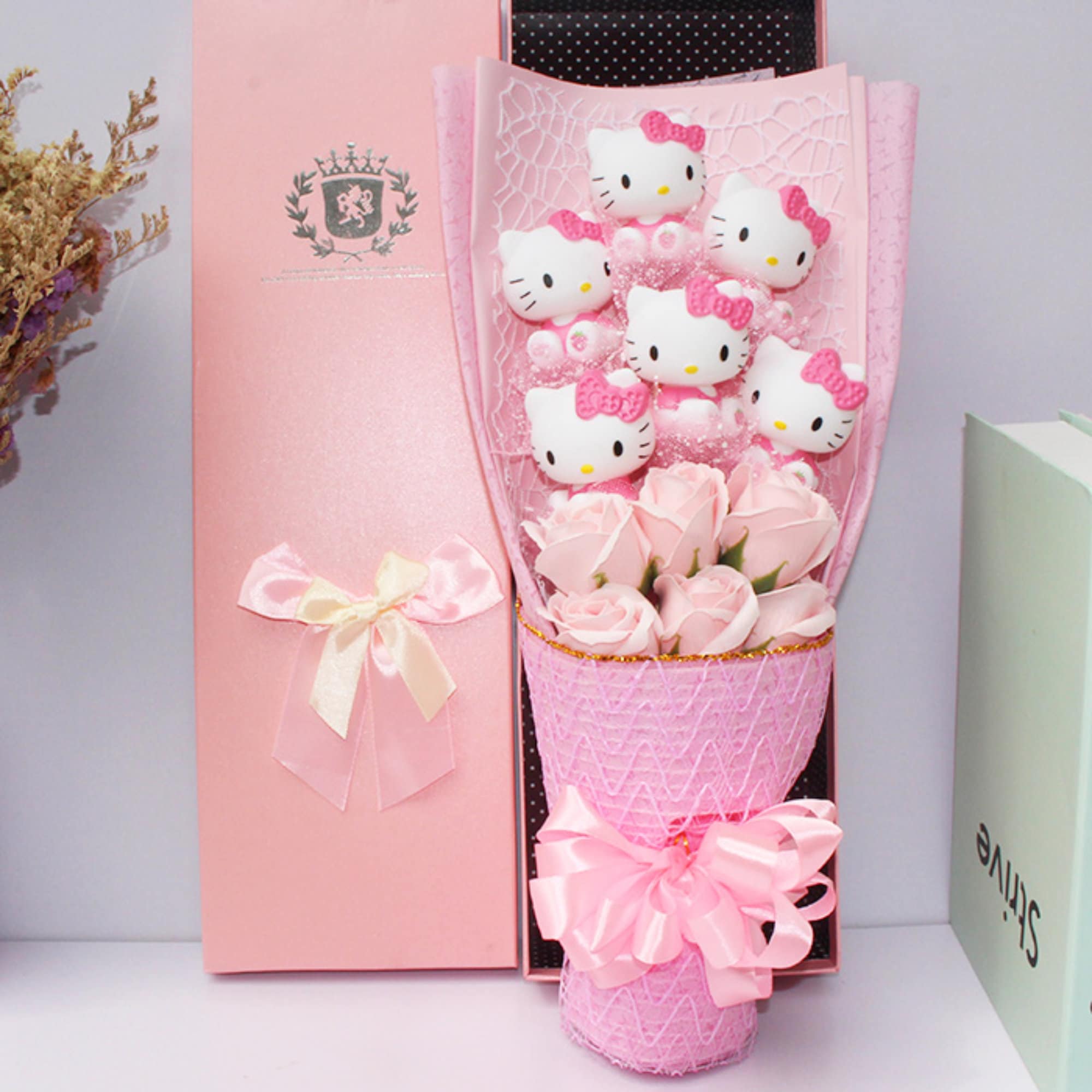 Sanrio Bouquet Hello Kitty Geschenk Verpackt Bouquet - Etsy.de