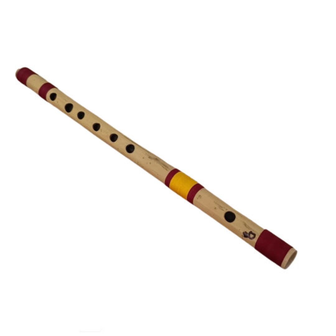 D Big Flute 440 Hz Indian Handcrafted Bamboo D Scale Flute Musical ...