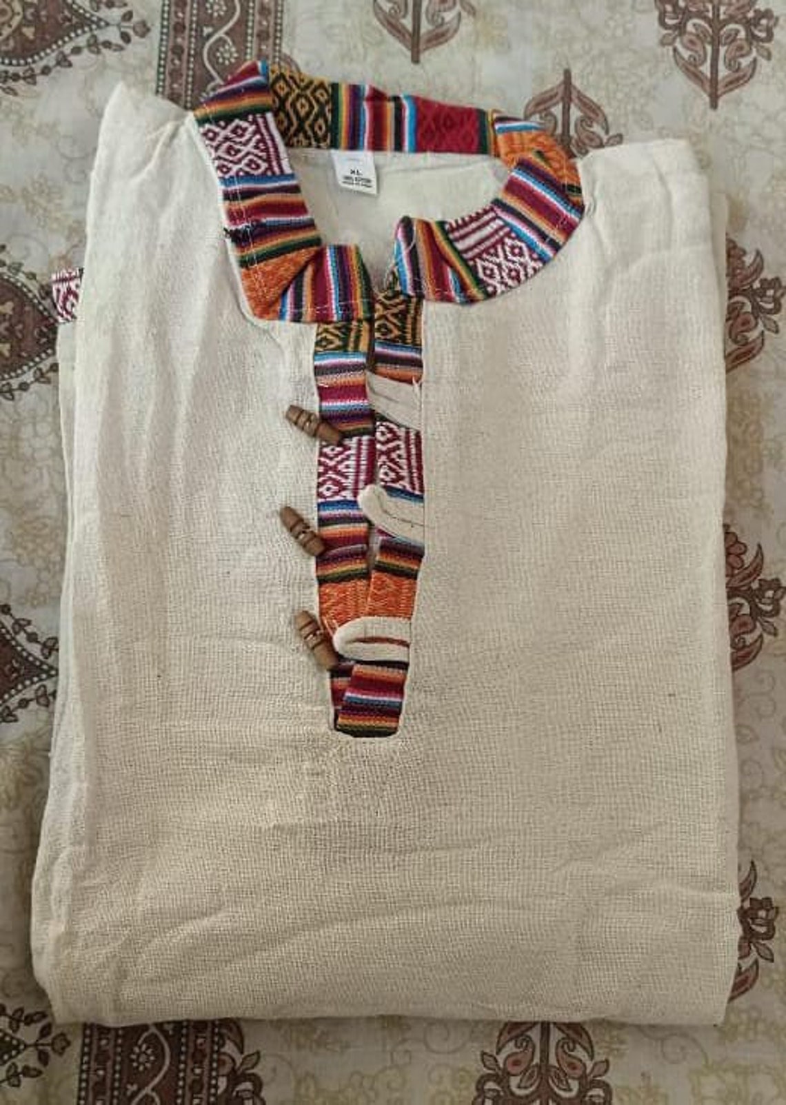 Beautiful 100% Pure Cotton Nepali Kurta for Men , for Yogi's, Religious ...