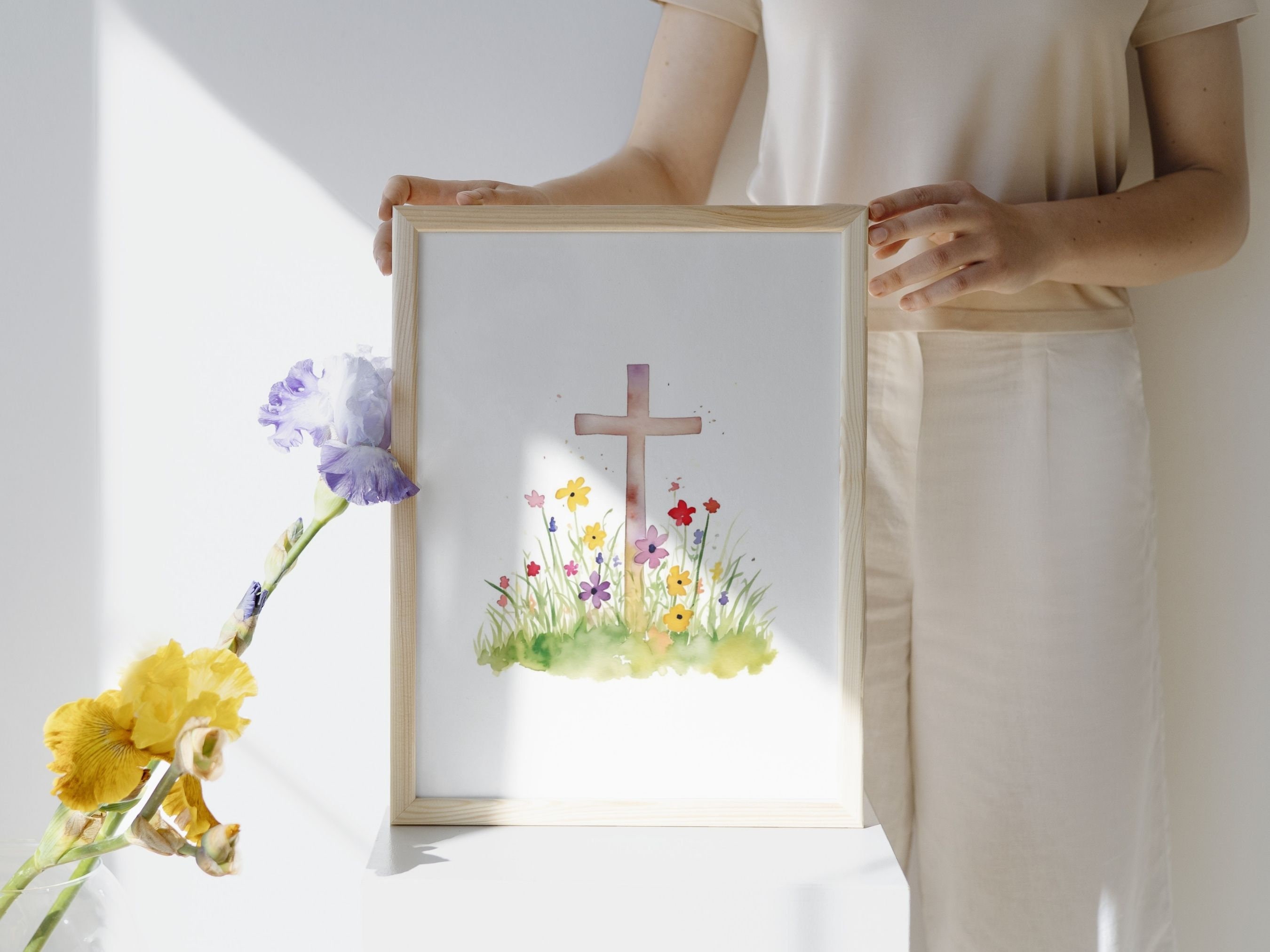 Christian Spring Decor, Spring Printable Art, Christian Clipart, Spring ...