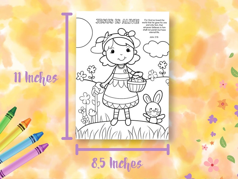 Christian Spring Coloring Page, Christian Digital Coloring Page, SVG ...