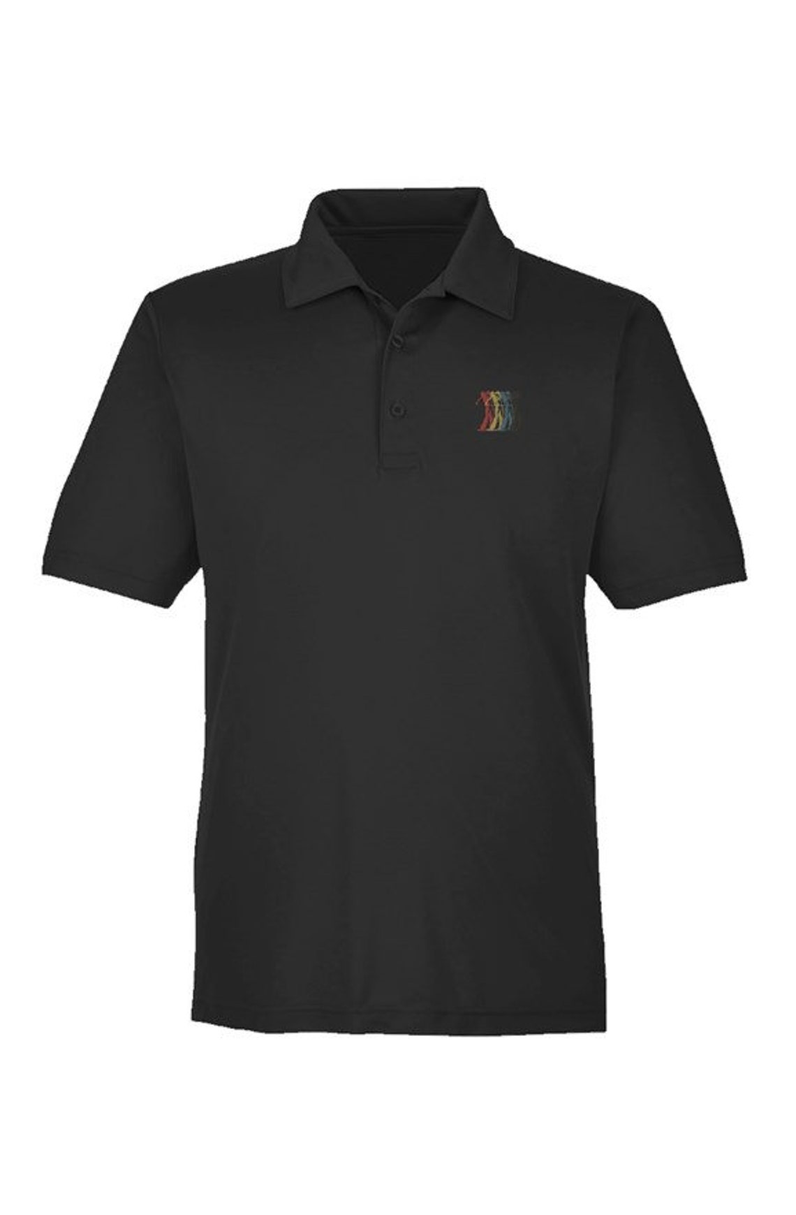 Black Lightweight Performance Sport Polo - Etsy