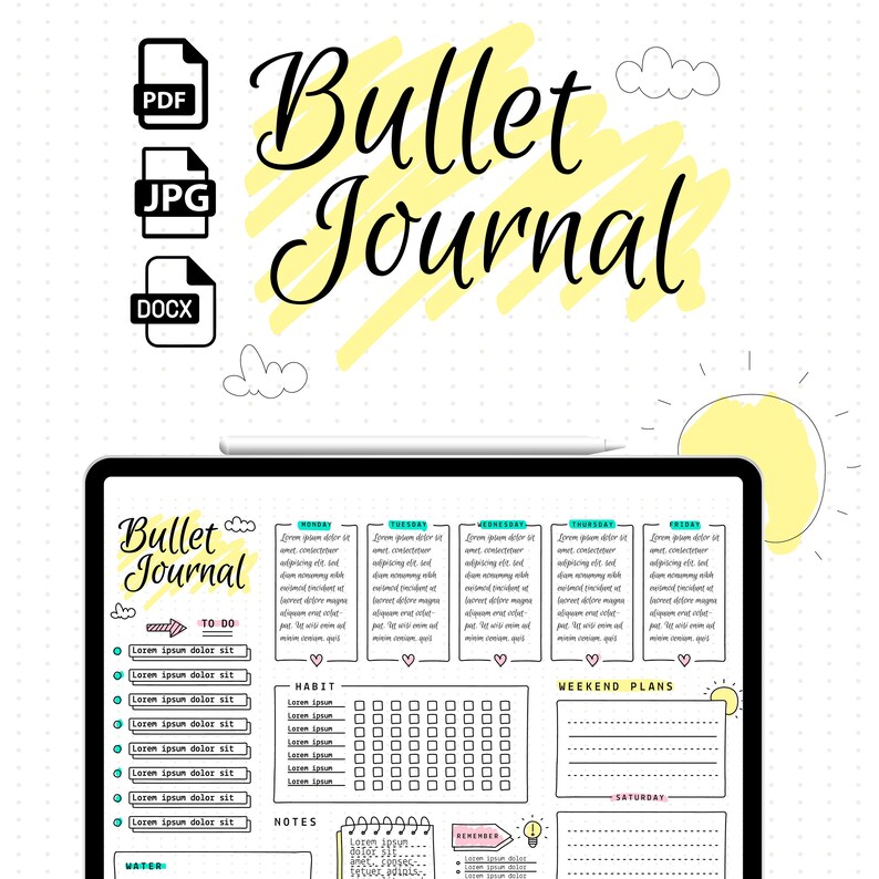 To Do List Digital / Printable Planner Weekly Planner Daily Planner to ...