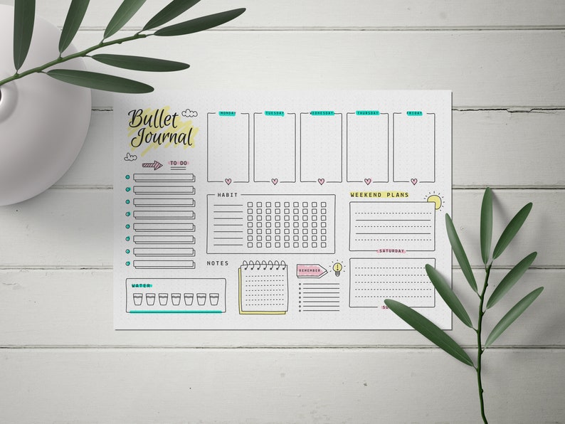 To Do List Digital / Printable Planner Weekly Planner Daily Planner to ...