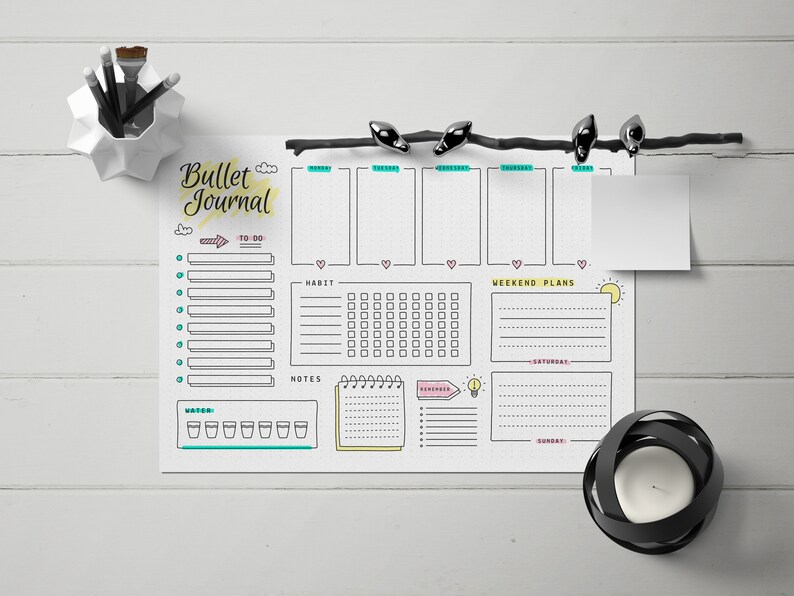 To Do List Digital / Printable Planner Weekly Planner Daily Planner to ...