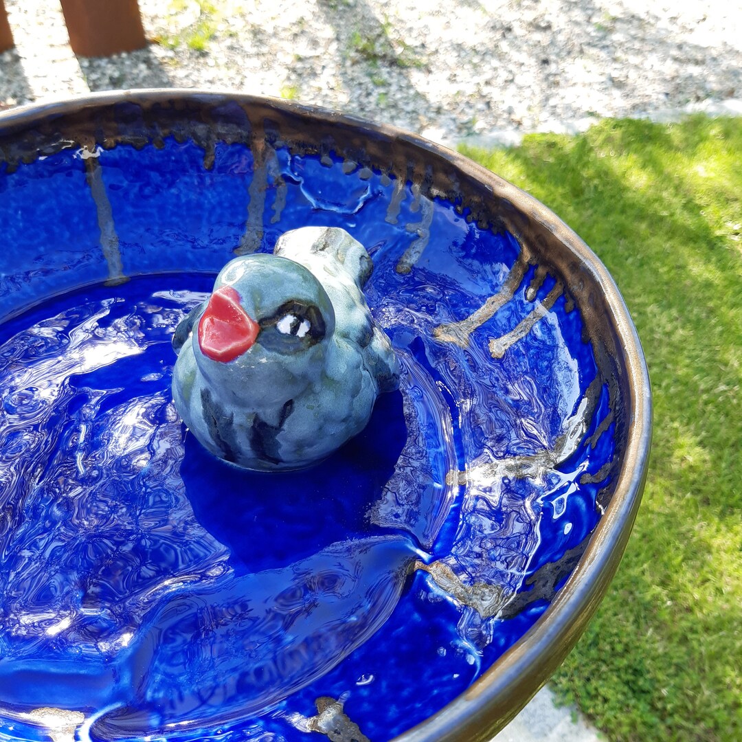 Bird/insect/bee Waterer XL, Approx. 40 Cm, Stoneware, Water Bowl ...