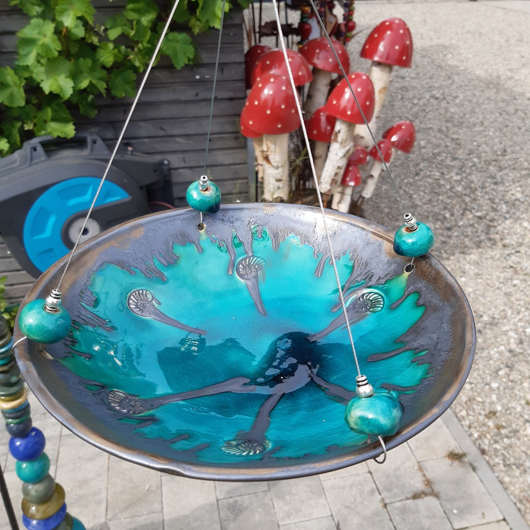 Bird Bath, Bird, Insect and Bee Drinking Trough, XL, for Hanging, Cat ...