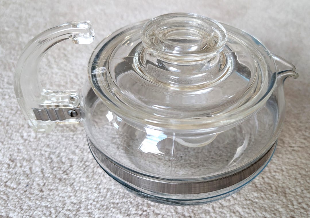 Vintage Pyrex 6 Cup Flameware Teapot (8446-B) - Etsy
