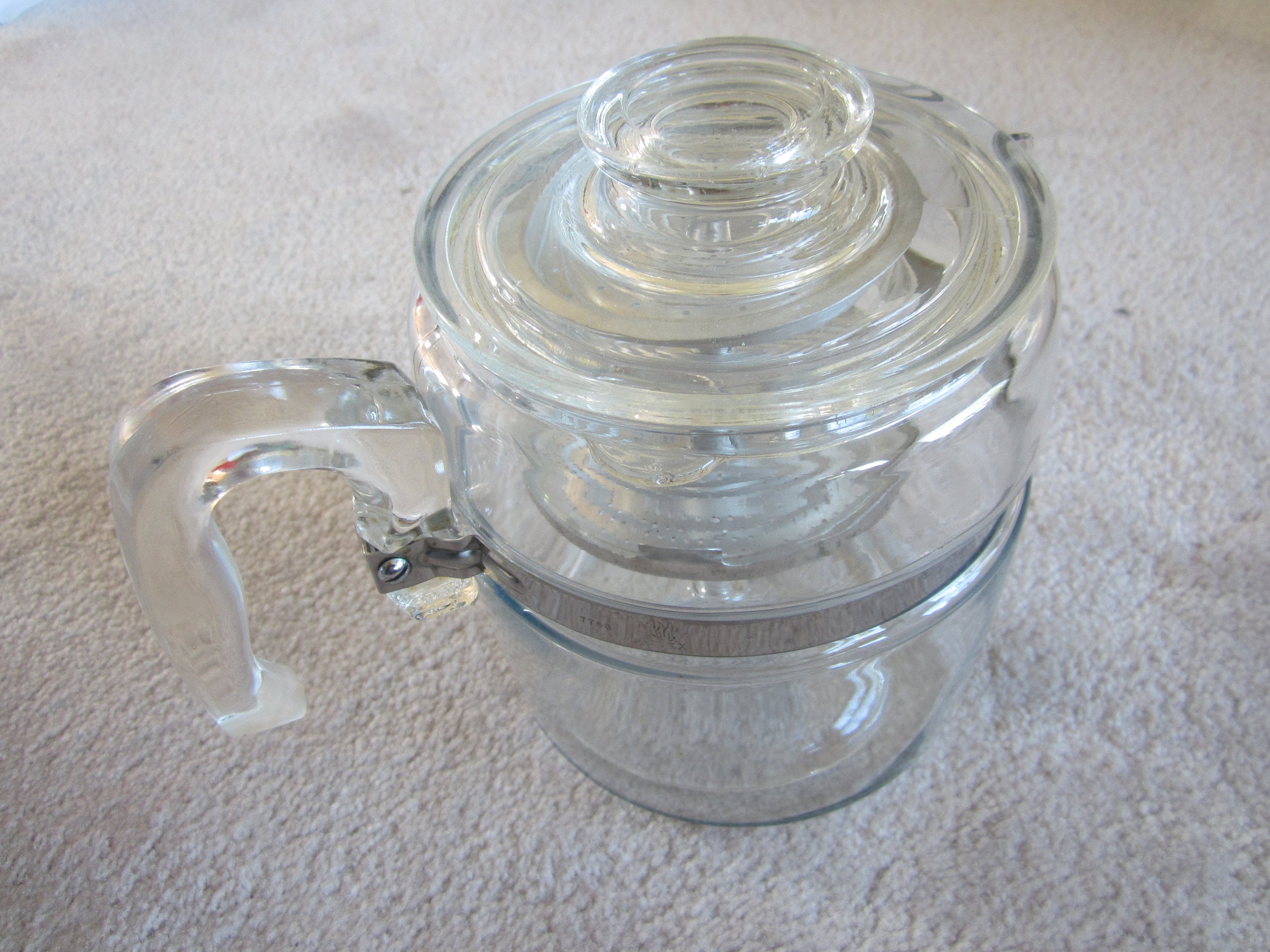 Vintage Pyrex 6 Cup Flameware Percolator Coffee Pot (7756-B) - Etsy