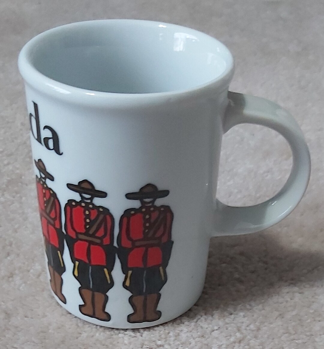 Vintage Marc Tetro RCMP Royal Canadian Mounted Police Mounties Mug - Etsy