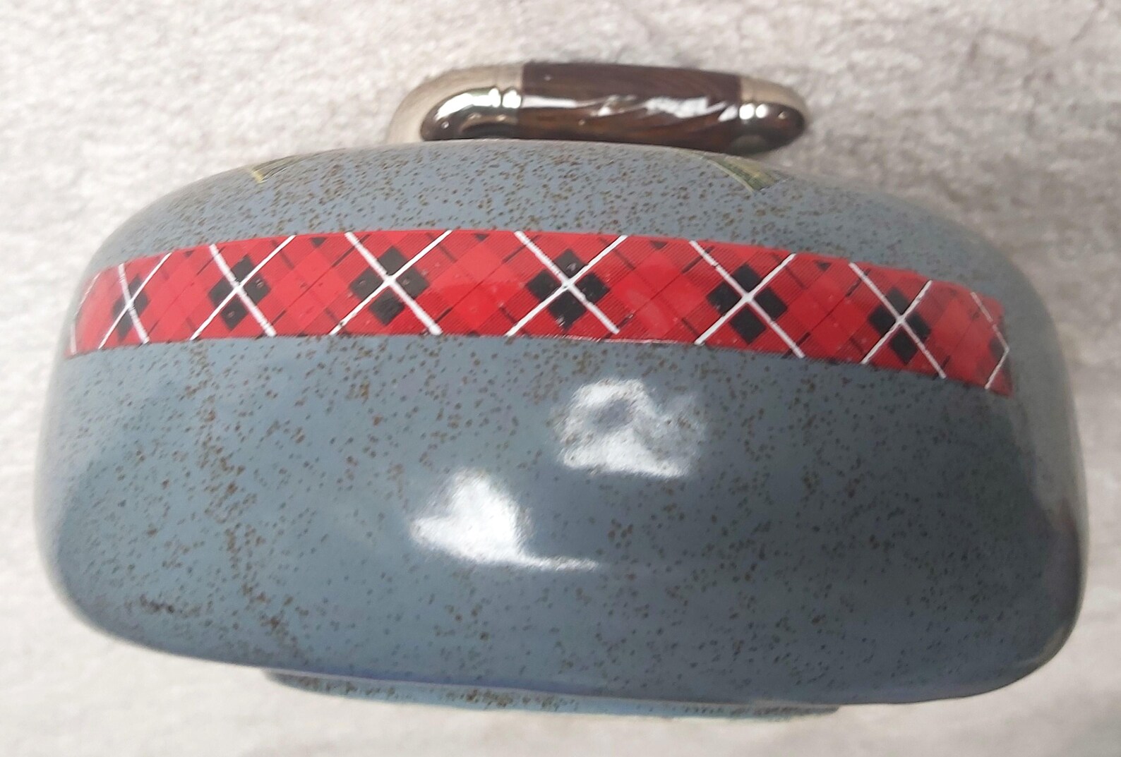 Vintage 1976 Clem Harvey Porcelain Curling Stone Whiskey Decanter empty ...