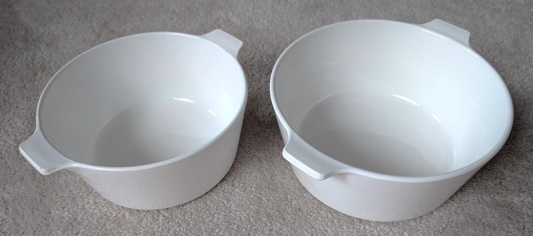 Corning Ware White Coupe Buffet Servers - Set of Two - Etsy