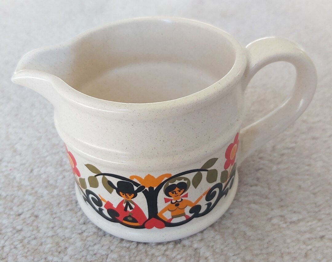 Vintage Sadler England Folk Love Pattern Creamer - Etsy