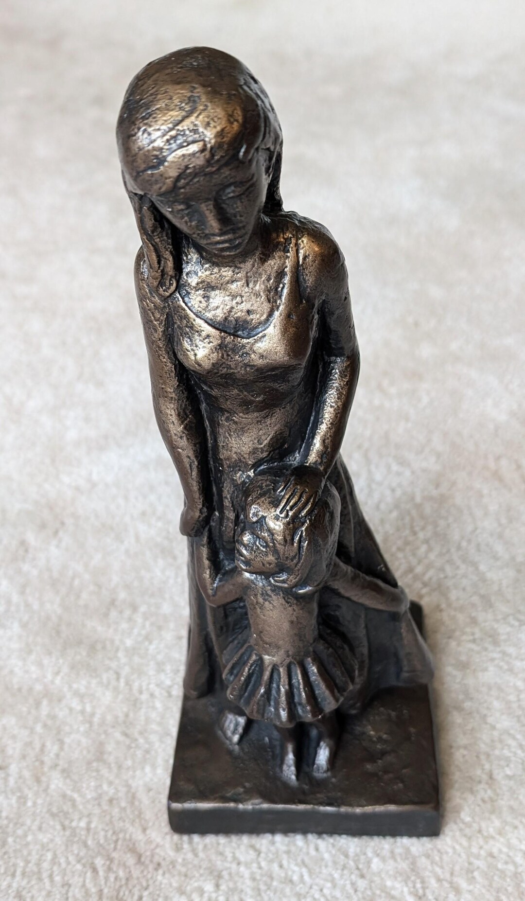 Vintage Mother and Daughter Sculpture by Leonardo Art Wks Inc. - Etsy