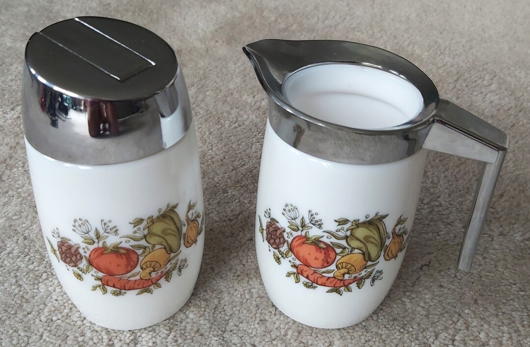 Spice of Life Pattern Sugar and Creamer Dispensers - Etsy