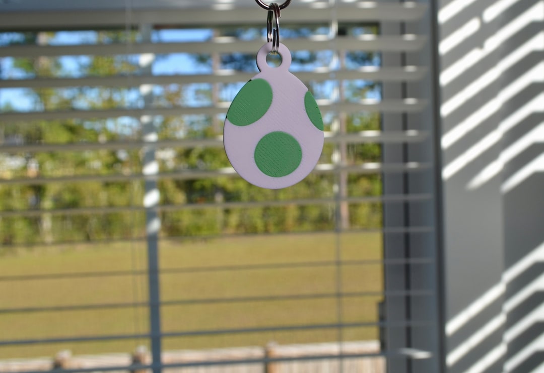 Super Mario Bros Green Yoshi Egg Keychain/keyring - Party Favor for ...