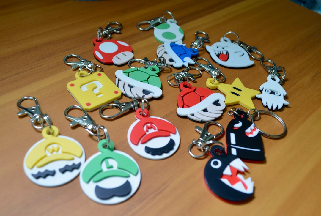 Super Mario Bros Bundle of Keychains/keyrings - Party Favors for ...
