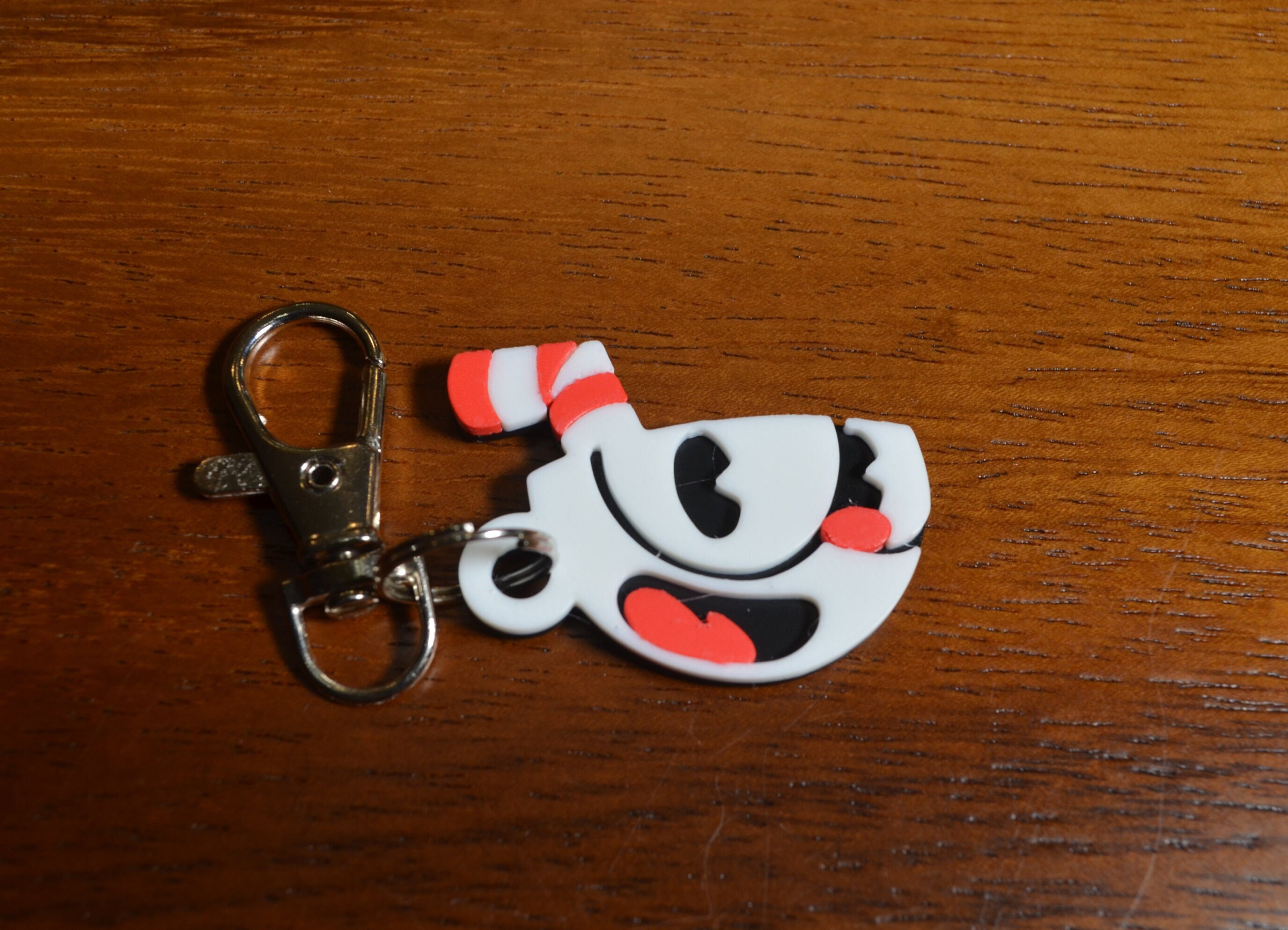 Cuphead Keychain/keyring Party Favor for Birthday Clip for - Etsy