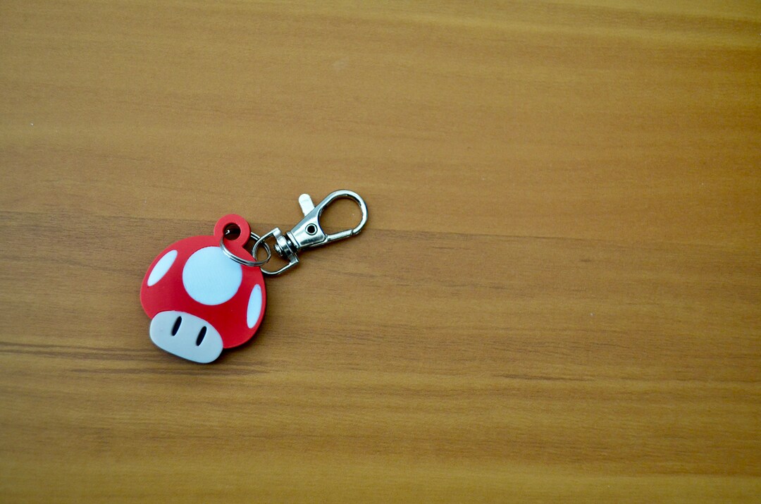 Super Mario Bros Mushroom Keychain/keyring - Party Favor for Birthday ...