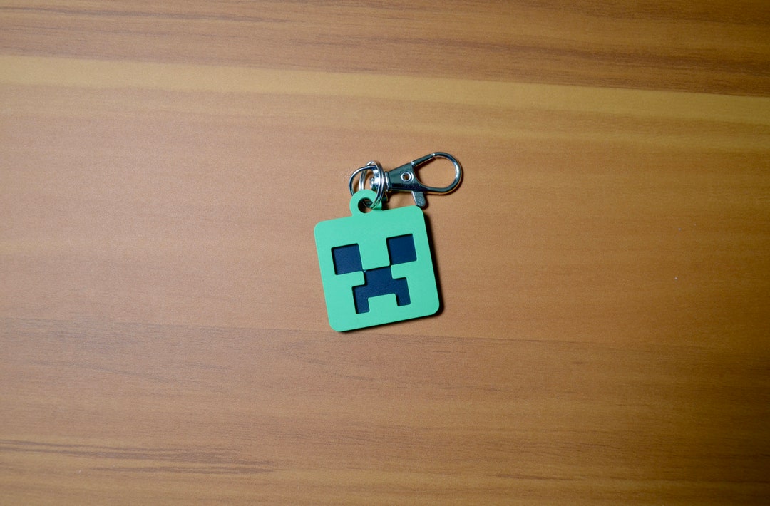 Minecraft Creeper Keychain/keyring - Party Favor for Birthday - Gifts ...