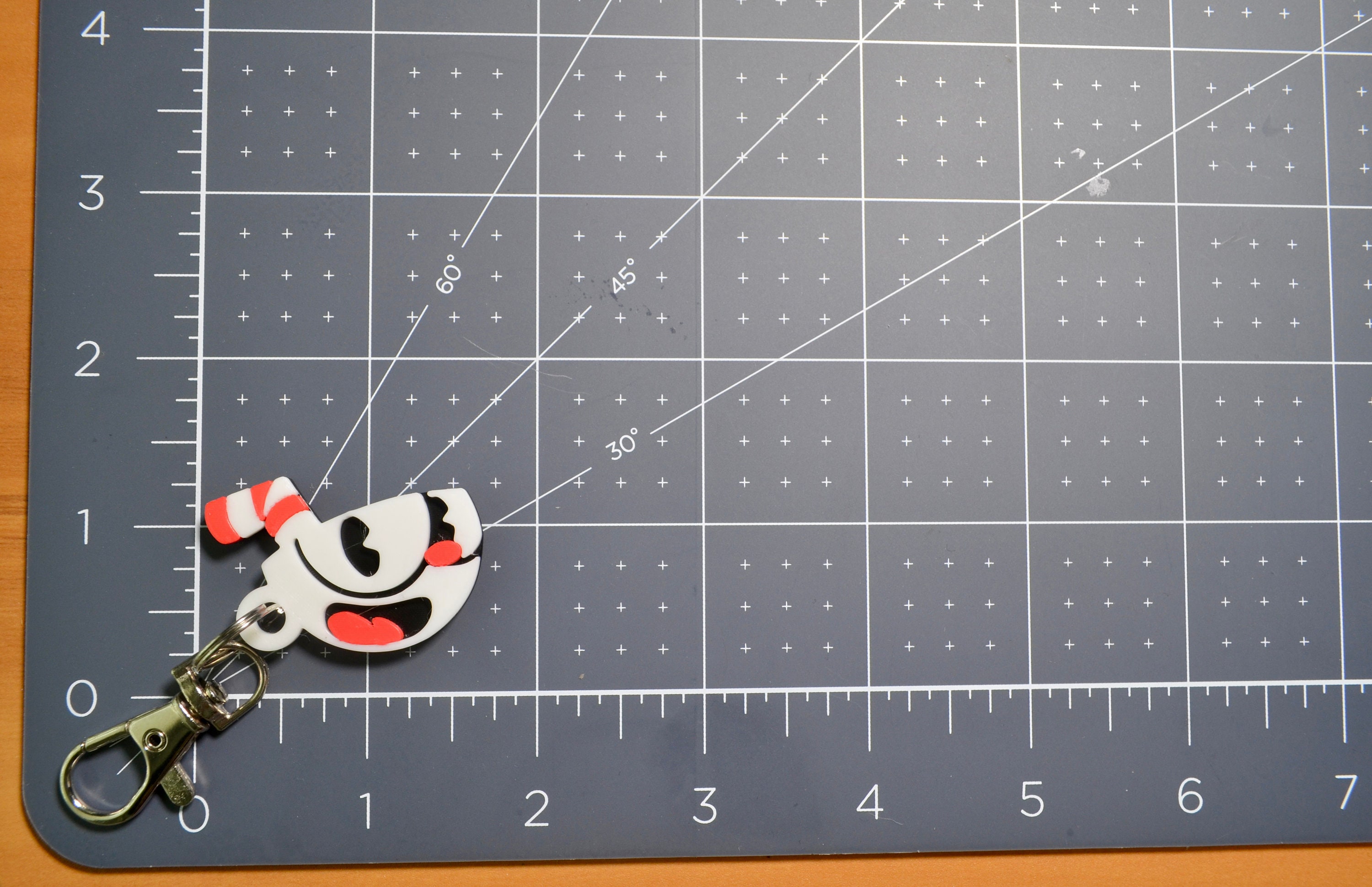 Cuphead Keychain/keyring Party Favor for Birthday Clip for - Etsy