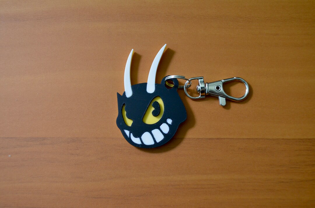 Cuphead Devil Keychain/keyring - Party Favor for Birthday - Clip for ...